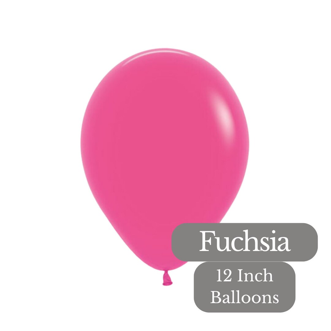 Fuchsia Pink Sempertex Balloons, High Quality Latex Bright Pink Balloon ...
