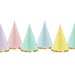 Stunning Pastel Party Hats, Pastel Birthday Party Hats X 5, Birthday ...