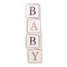 Pink Giant 'BABY' Blocks, Pink 'baby Girl' Baby Shower Decorations ...