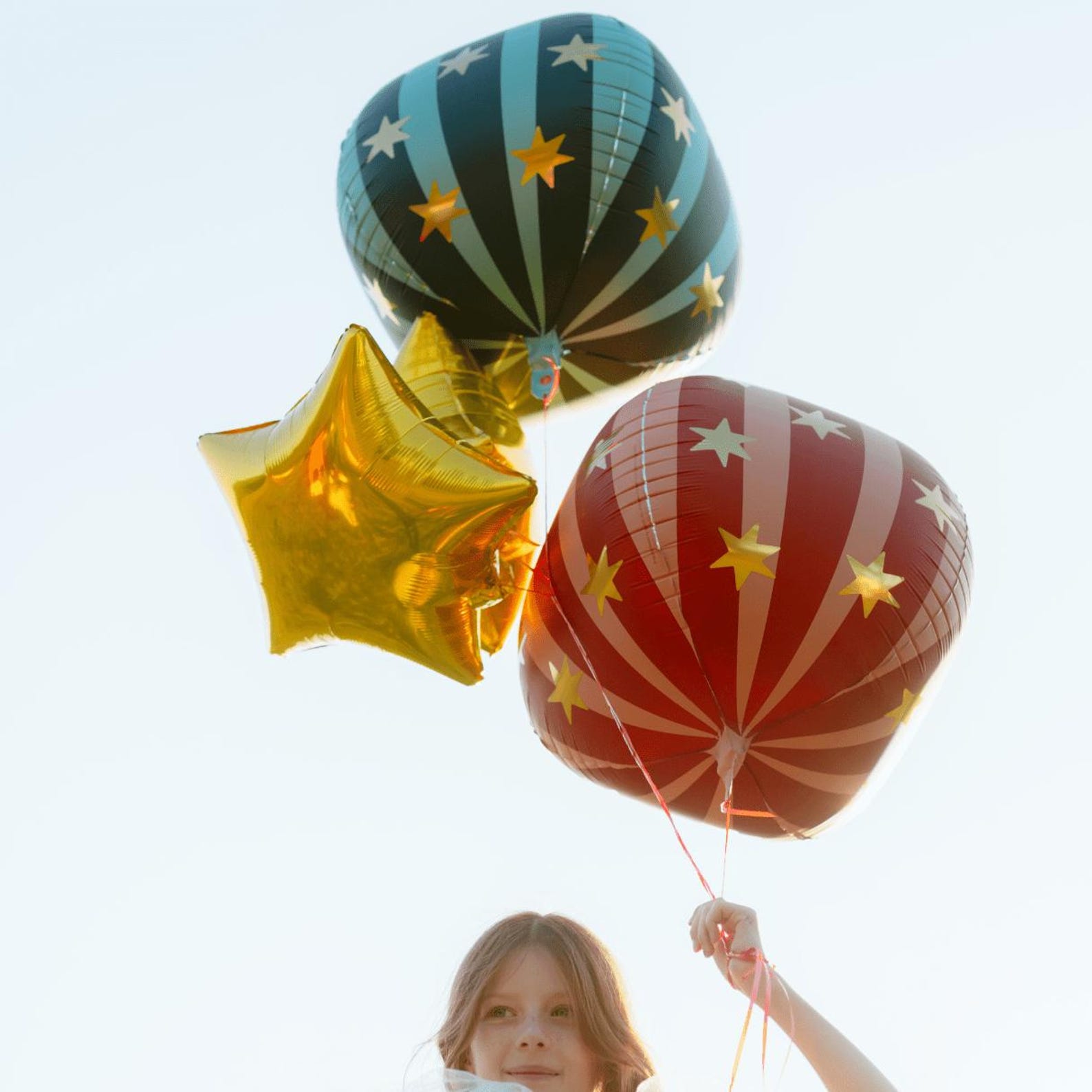 Green Starry Ball Foil Balloon – 75 Cm, Circus Birthday Party Balloons ...