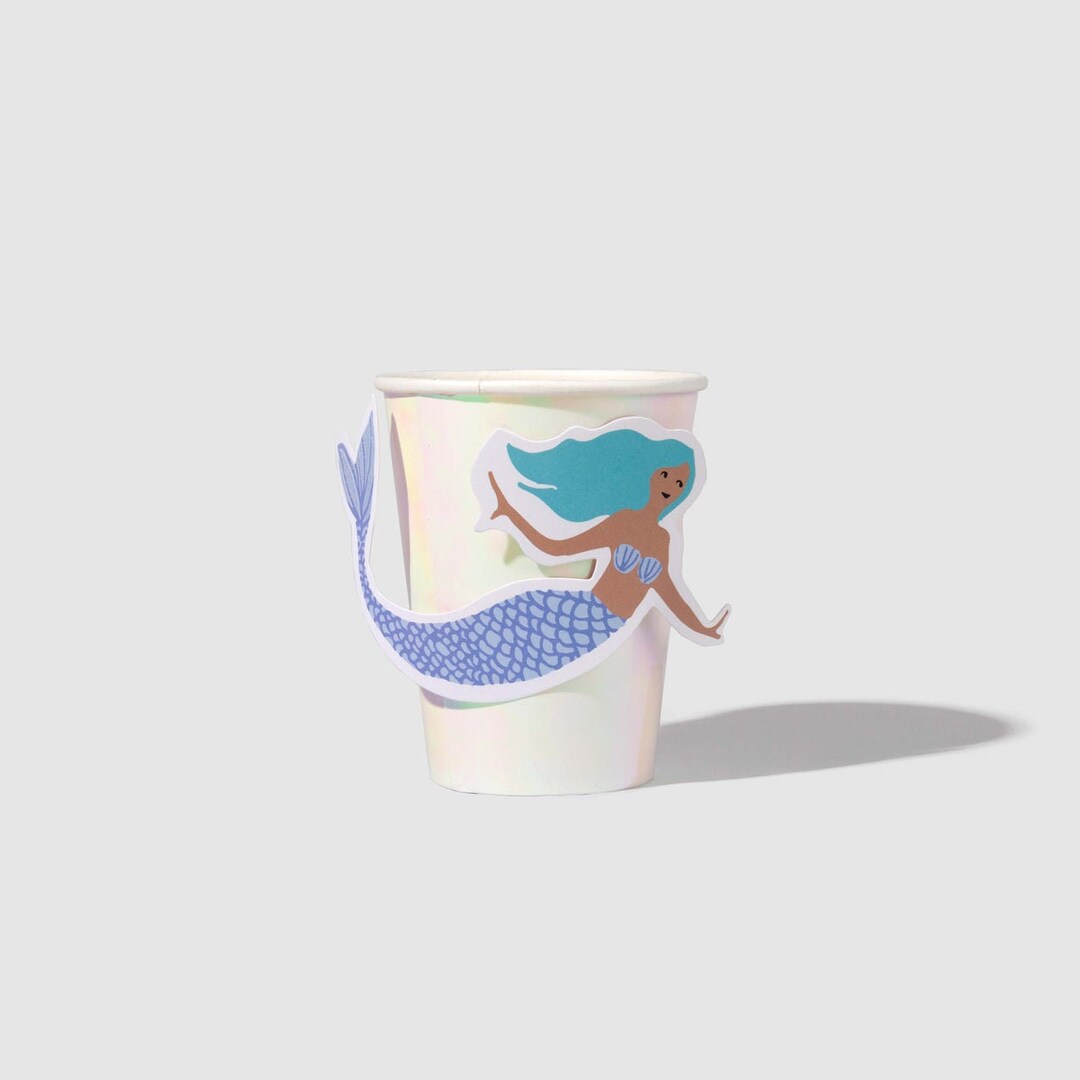 Mermaid Party Cups X 10, Mermaid Party Supplies, Mermaid Party Cups ...