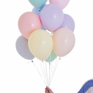 100 Pastel Party Balloons, Pastel Colours Balloon Bundle, 100 Pastel ...