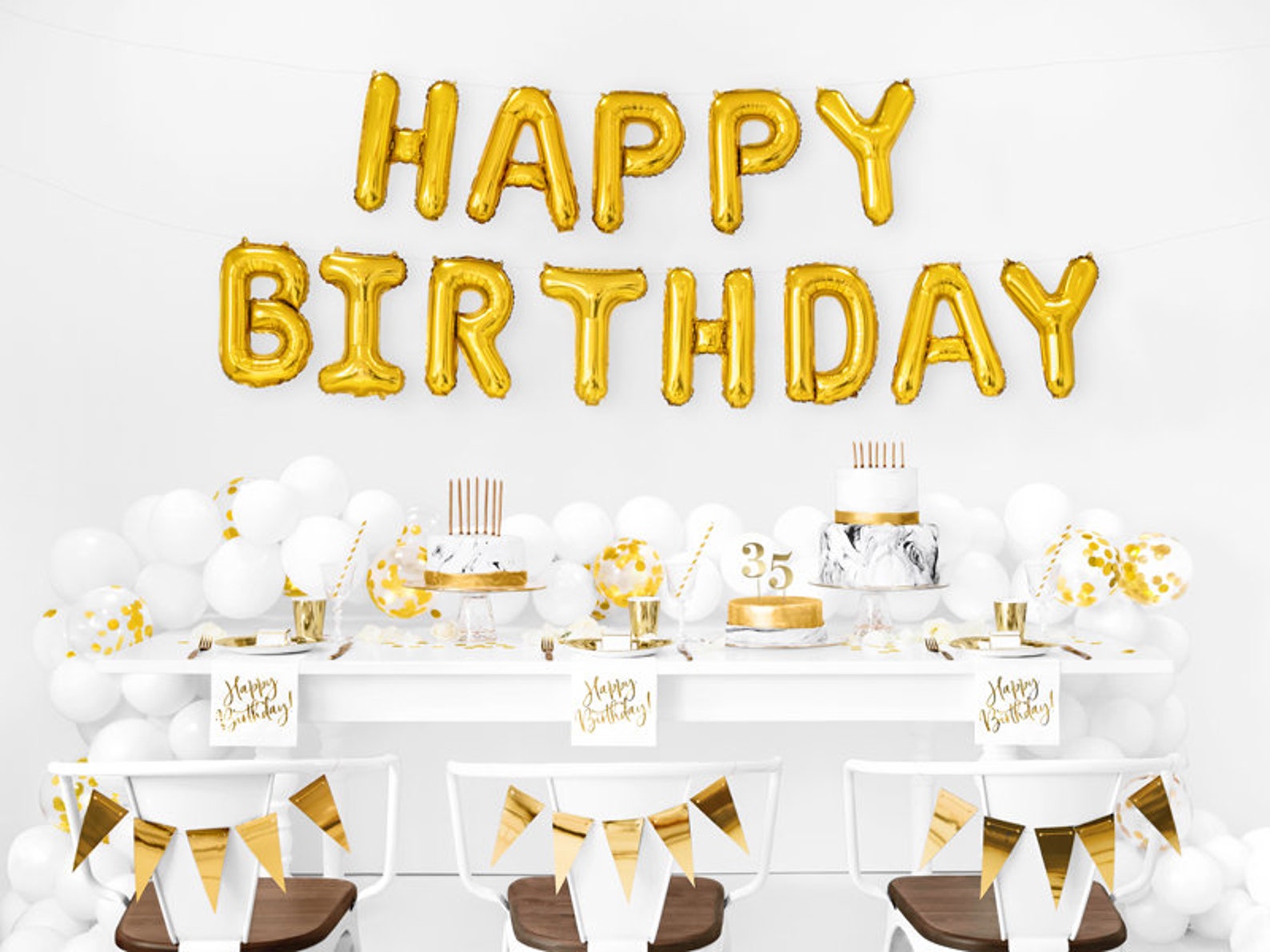 Happy Birthday Gold Party Napkins X 20 Gold Birthday Party - Etsy