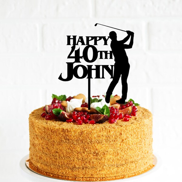 Golf Cake Topper - Etsy
