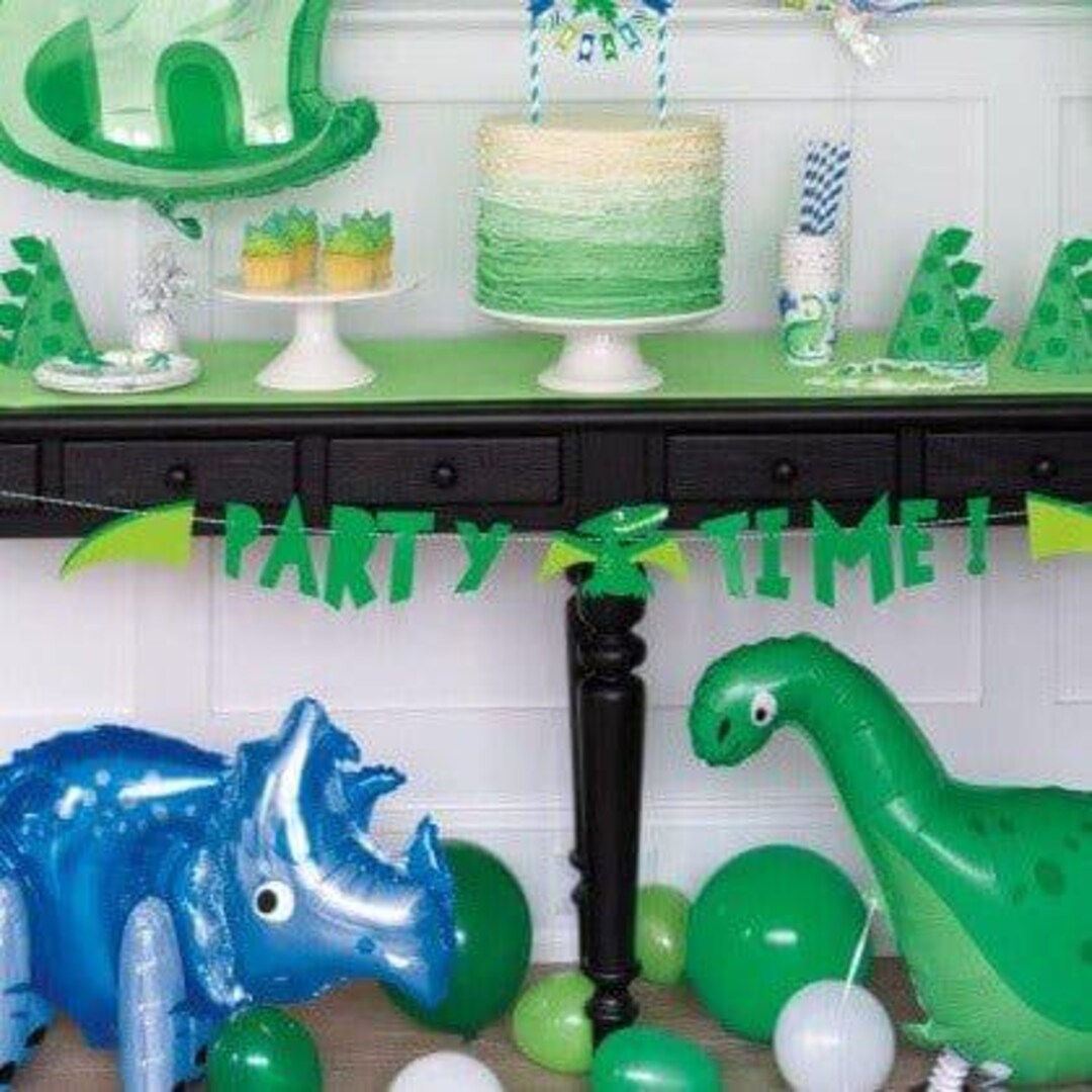 Dinosaur Birthday Party Banner 5ft, Dinosaur Party Decorations ...