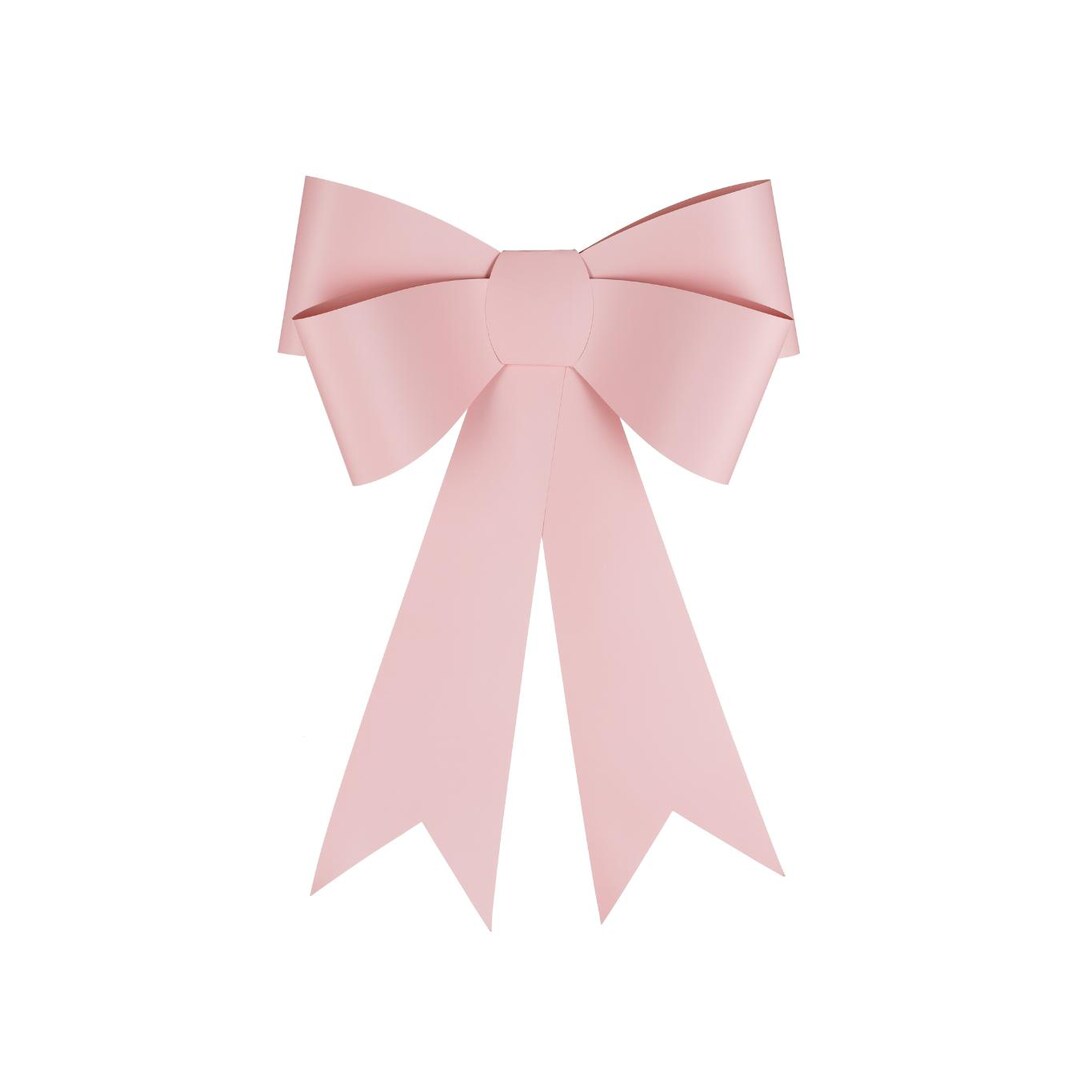 DIY Light Pink 3D Bow Decoration, Pink Bow Party Decorations, Christmas ...