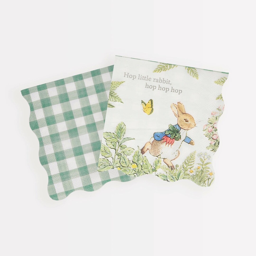 Peter Rabbit Party Napkins X 16, Peter Rabbit in the Garden Small ...