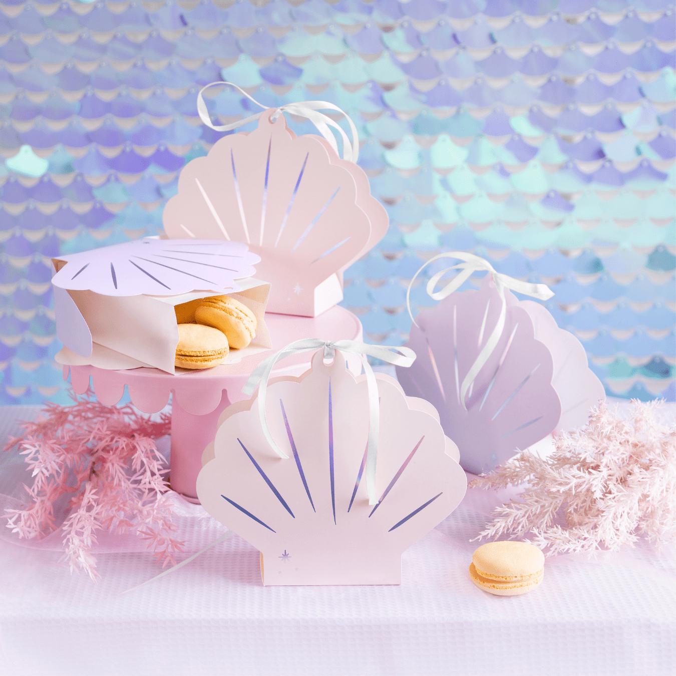 Mermaid Party Seashell Boxes X 4, Mermaid Party Supplies - Etsy