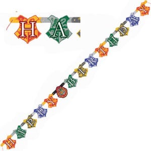 Harry Potter Large Happy Birthday Banner, Harry Potter Party ...