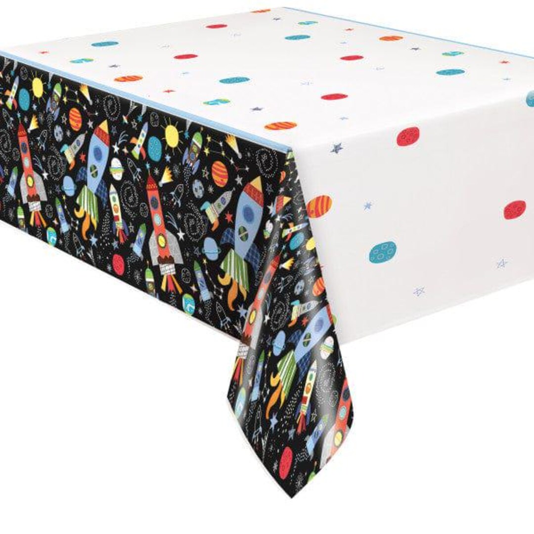 Outer Space Party Table Cover, Space Party Tablecover, Space Party ...