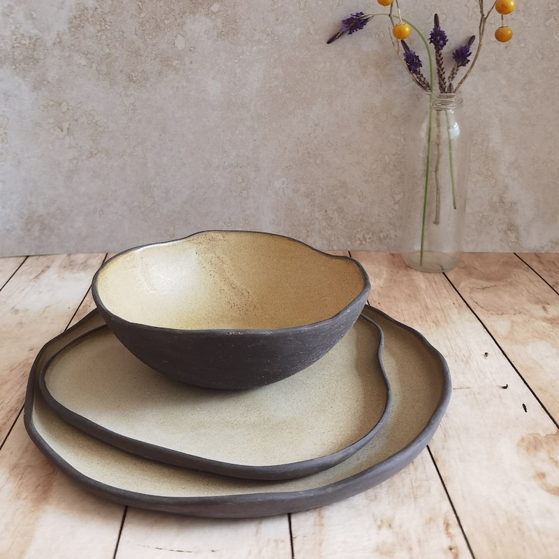 Ceramic Dish Set - Etsy