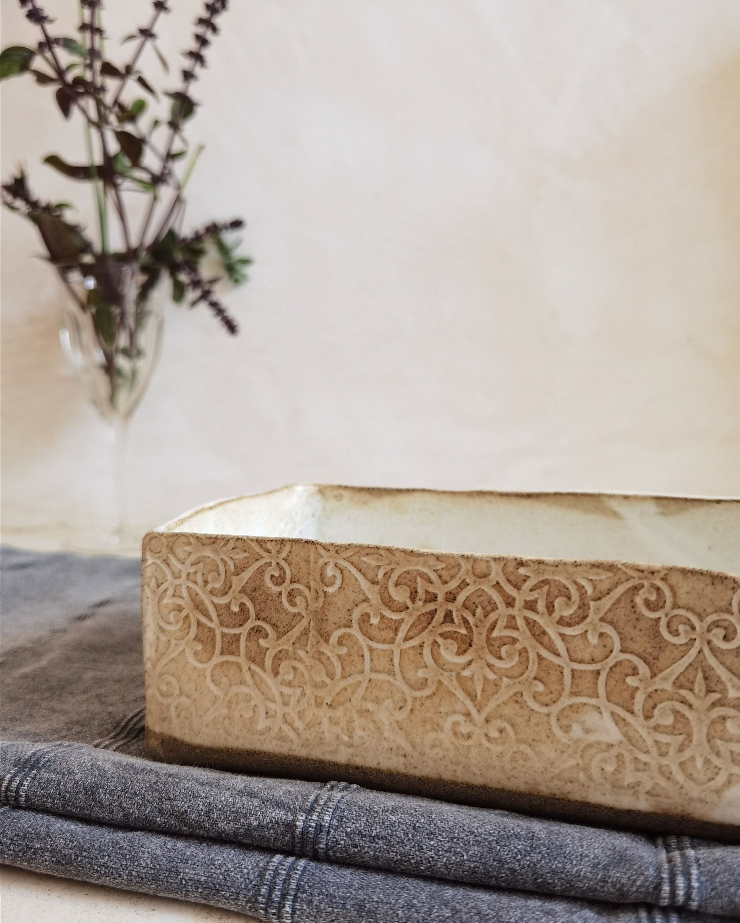 Ceramic Baking Dish Pottery Cookware Handmade Pottery White - Etsy