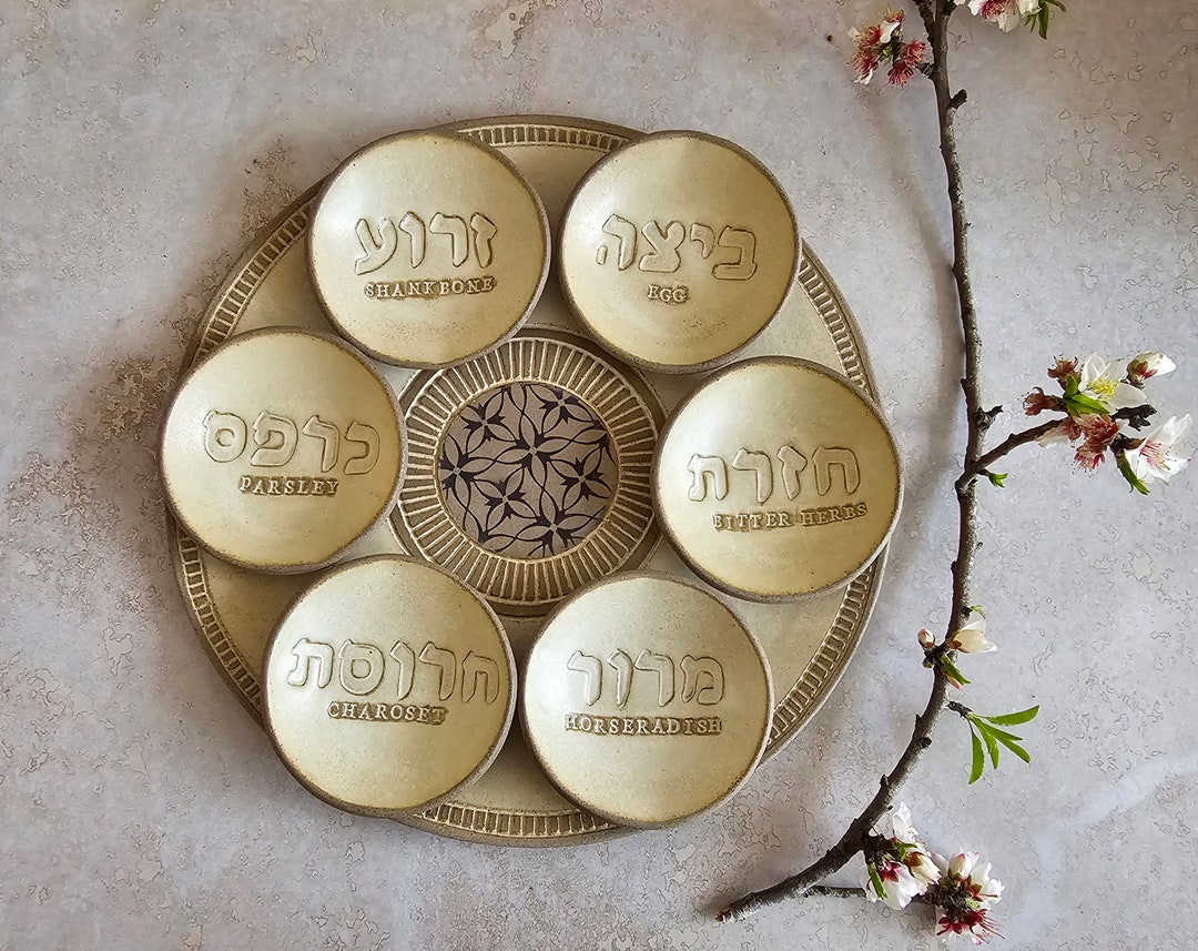 Passover Plate, Modern Ceramic Passover Plate, Unique Passover Gift ...