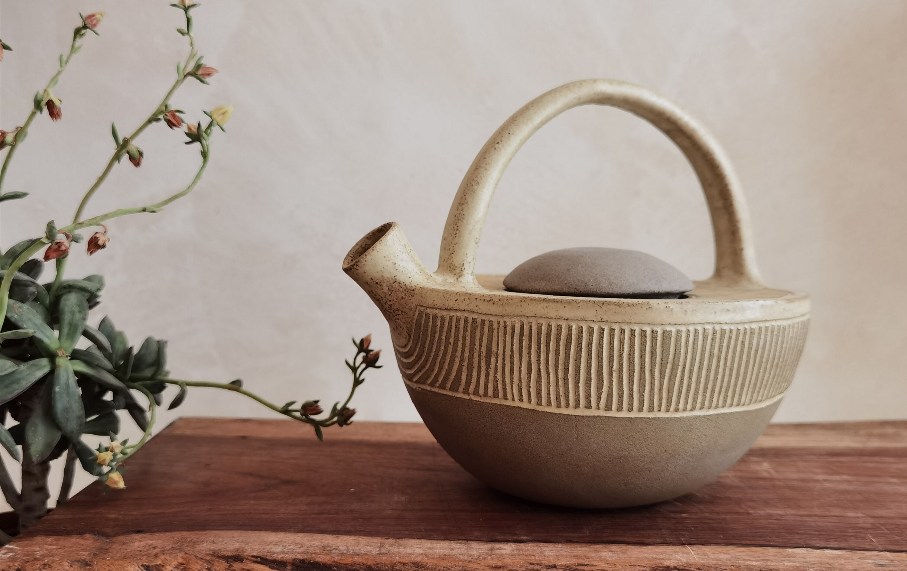 Handmade Ceramic Teapot Set With Cups, Modern Tea Lovers Gift - Etsy