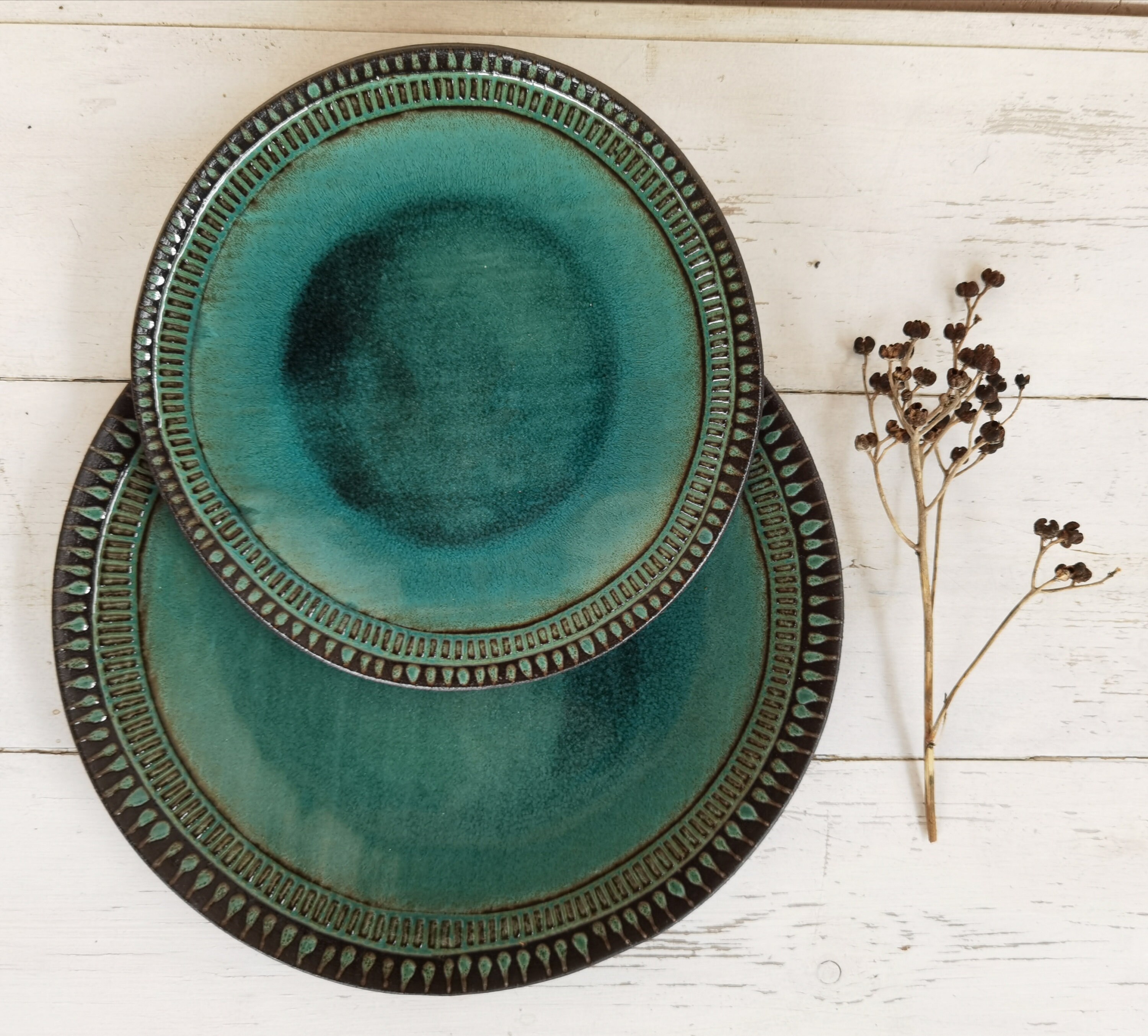 Ceramic Serving Dish Set Modern Dinner Plates and Soup Bowl - Etsy