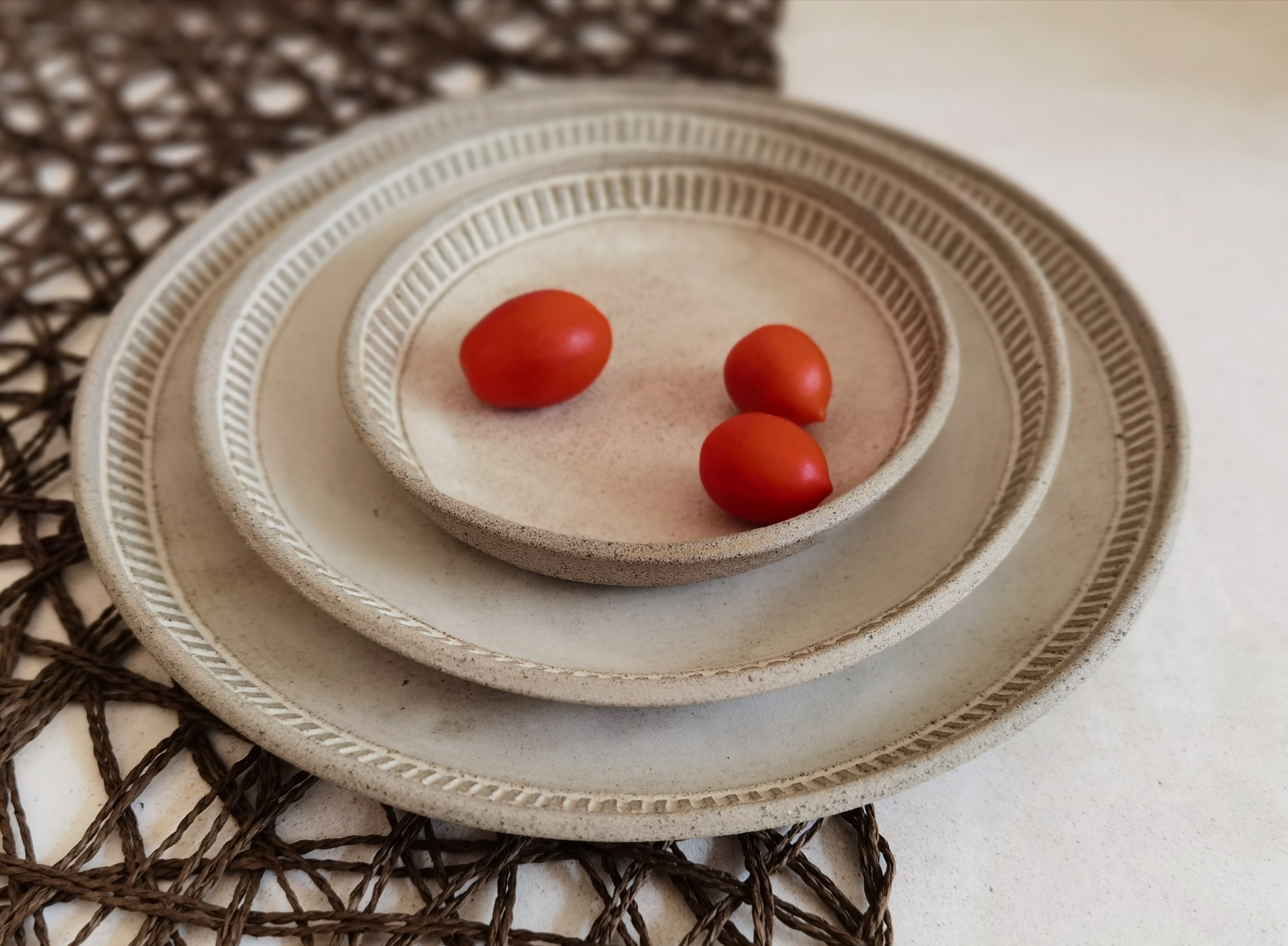 Ceramic Serving Dish Set Pottery Serving Dish Handmade Plate | Etsy