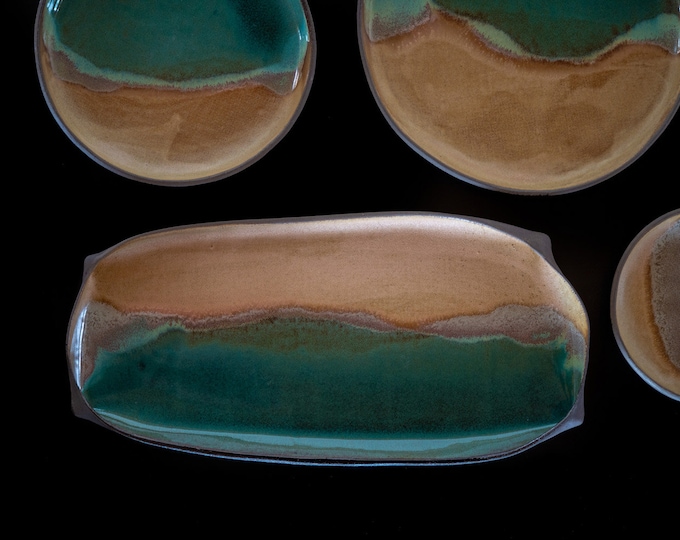 Rectangular Ceramic Serving Tray Pottery Serving Dish | Etsy