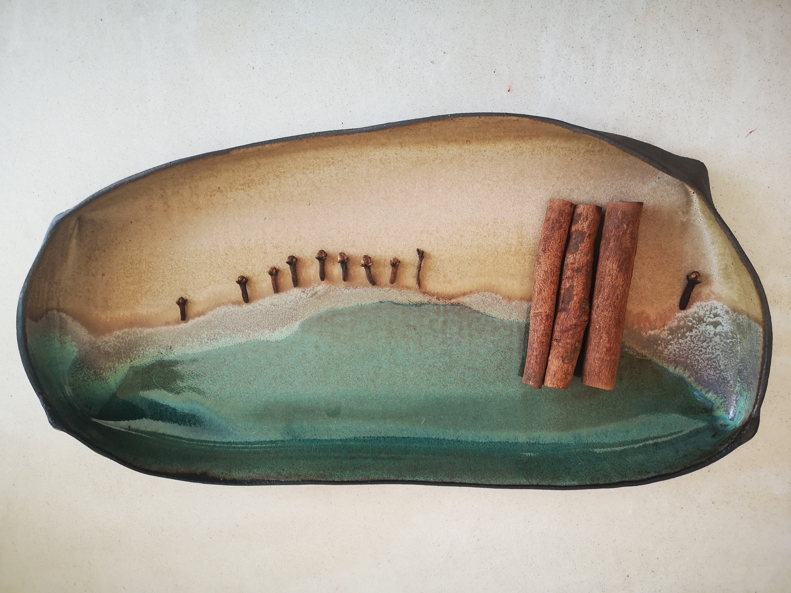 Rectangular Ceramic Serving Tray Pottery Serving Dish - Etsy