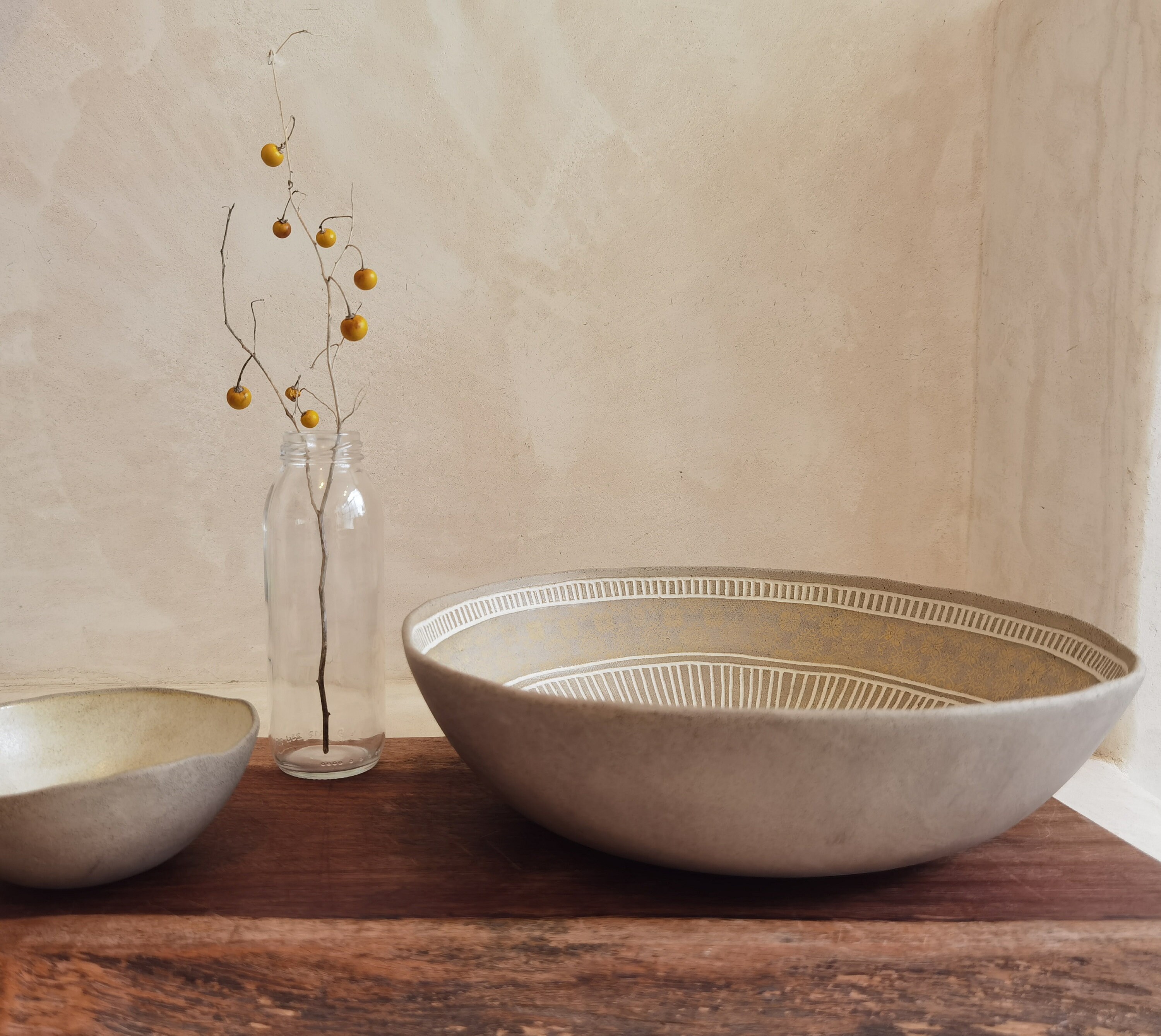 Large Wide and Deep Ceramic Bowl Ceramic Serving Bowl - Etsy