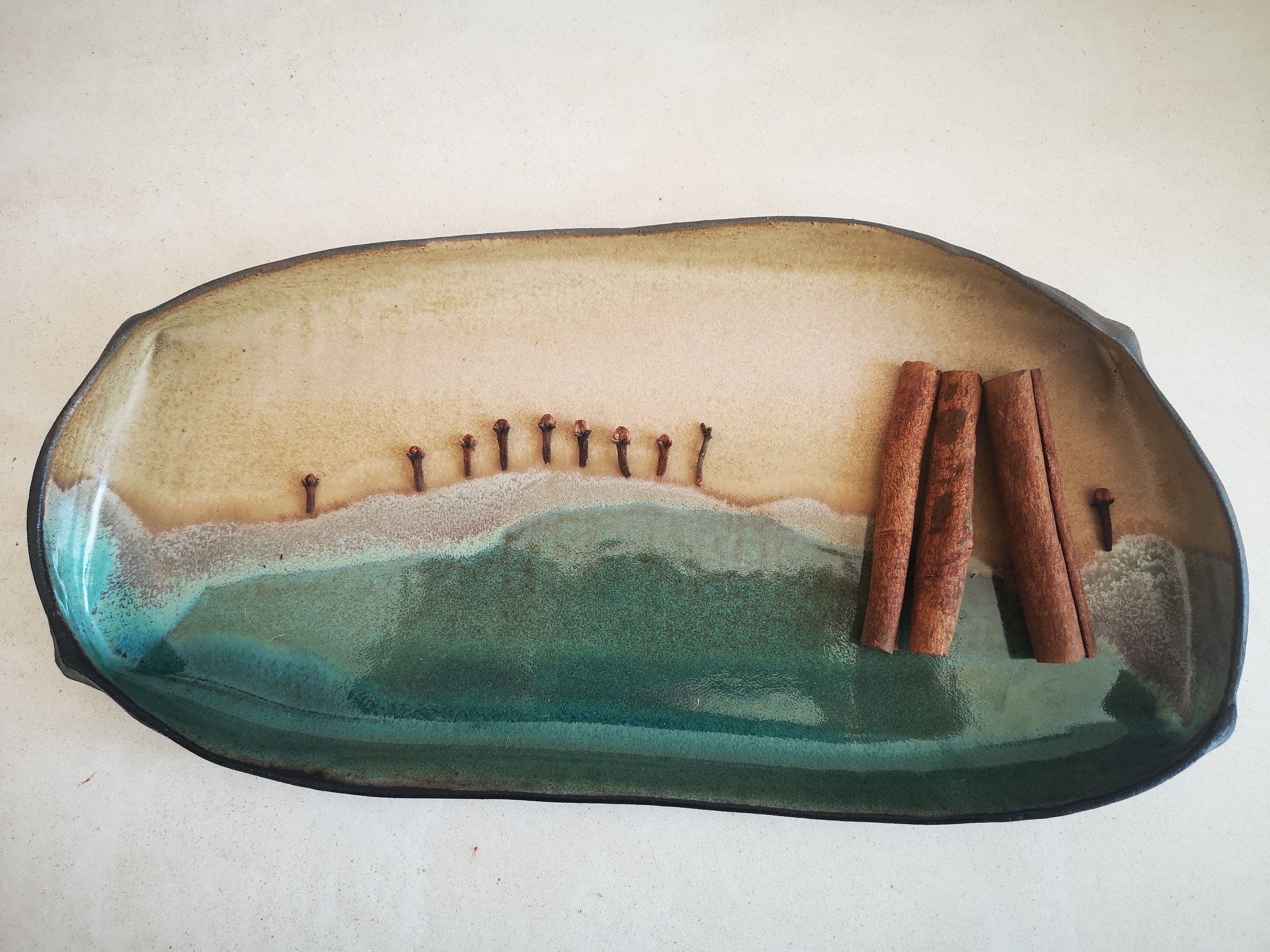 Rectangular Ceramic Serving Tray Pottery Serving Dish - Etsy