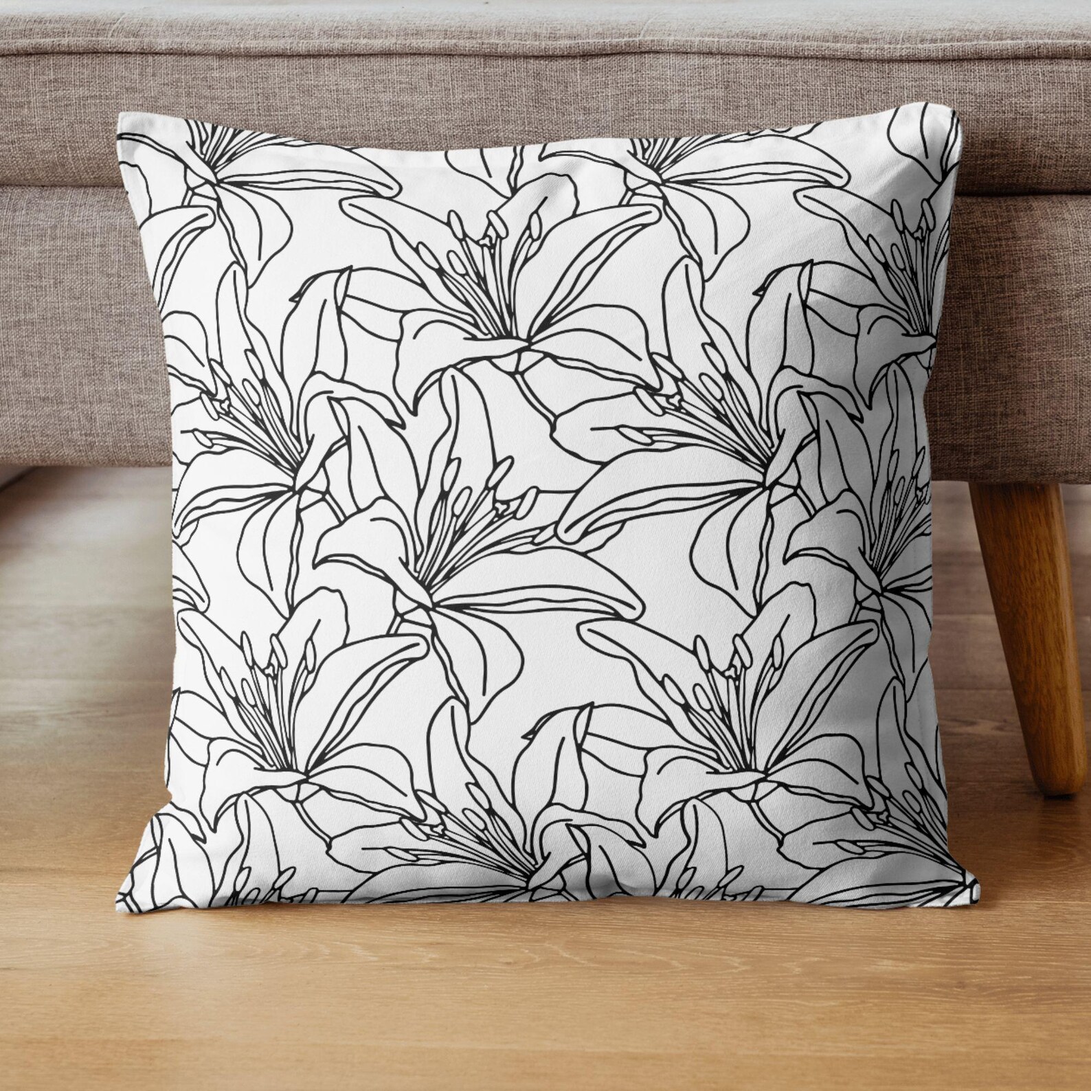 Lilies Flower Seamless Pattern for Cut Svg, Png Dxf, Cut File for ...
