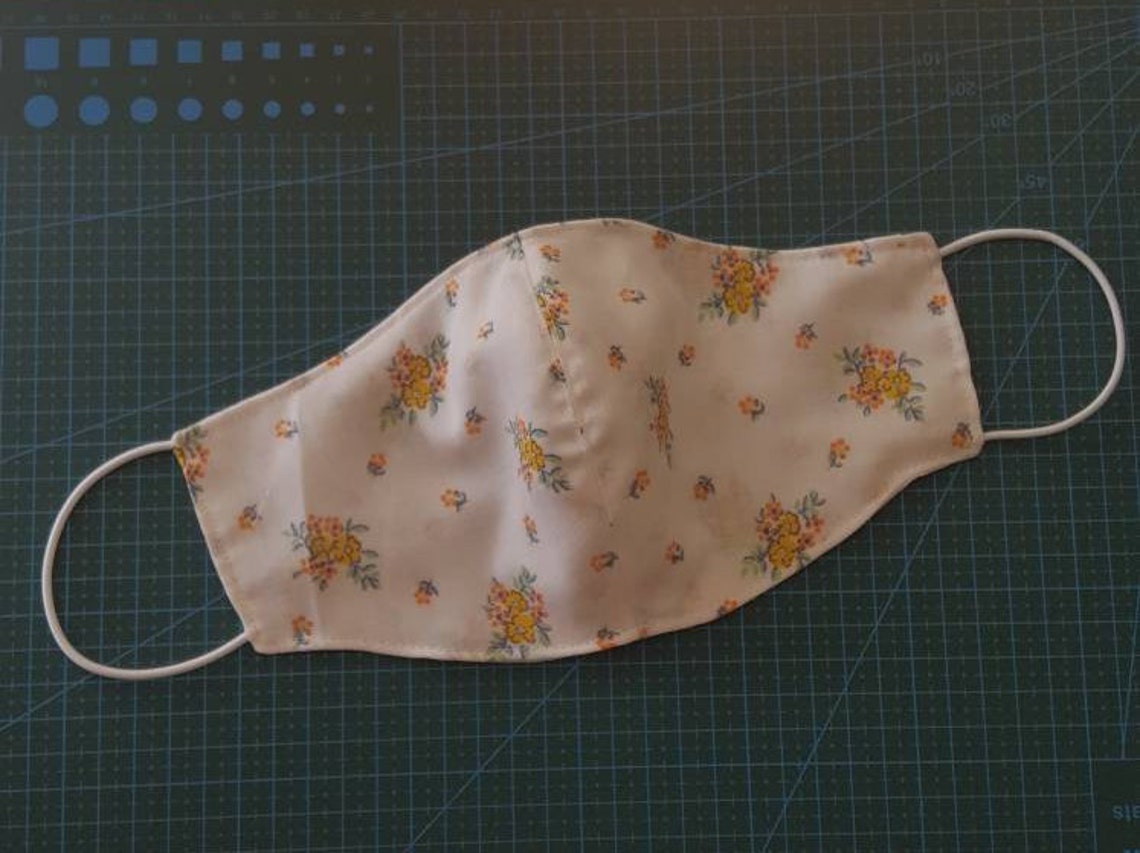 Face Mask Pattern PDF File Sizes S M L Covid 2020 3d Face Mask Pattern ...