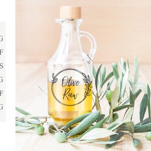 Floral Olives Branch Frame Svg File for Cut Greenery Frame Png 300 Dpi ...