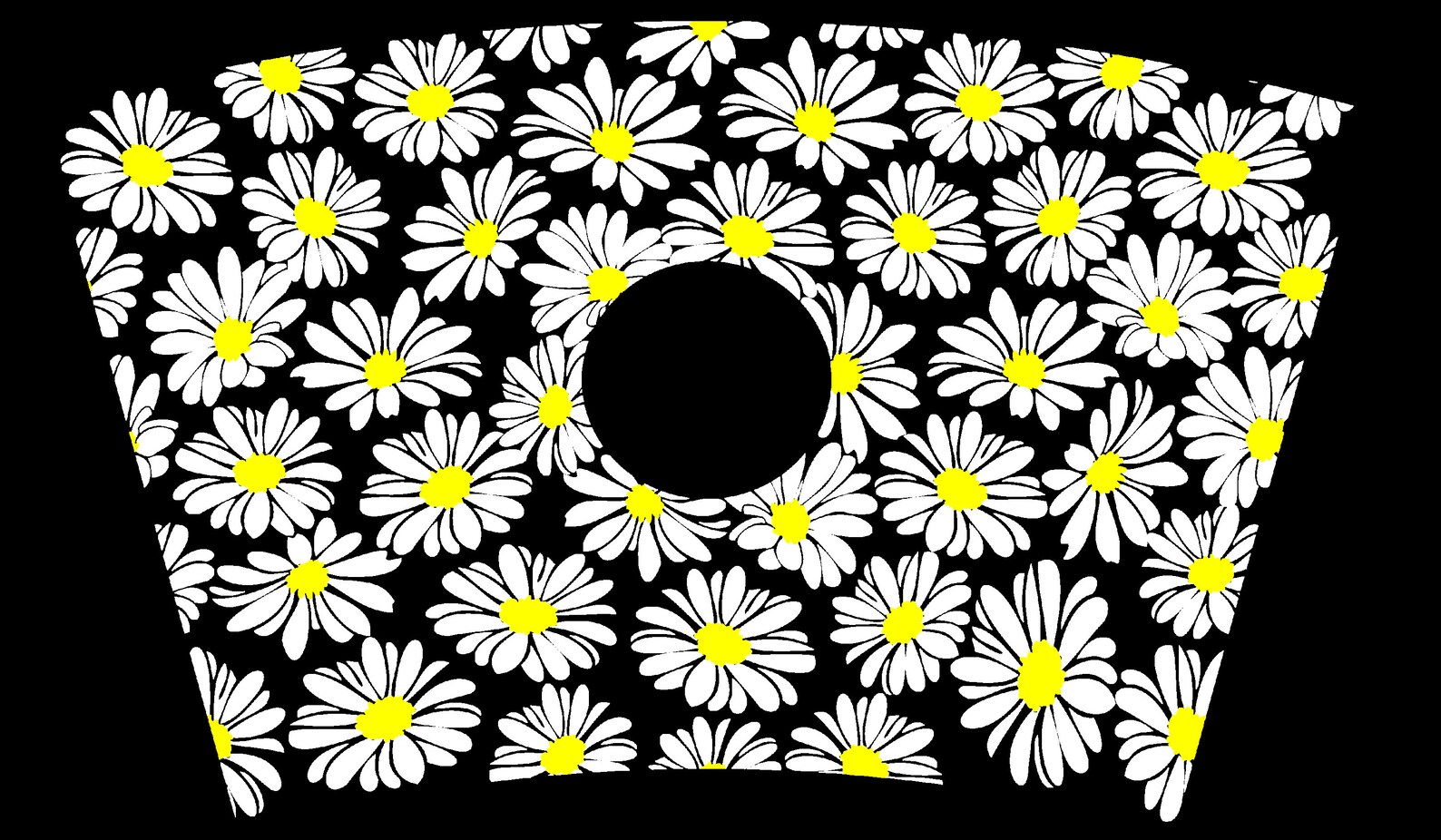 Daisy Wrap Svg for Starbucks Cup With Flower Wreath Frame Wrap 24 Oz ...