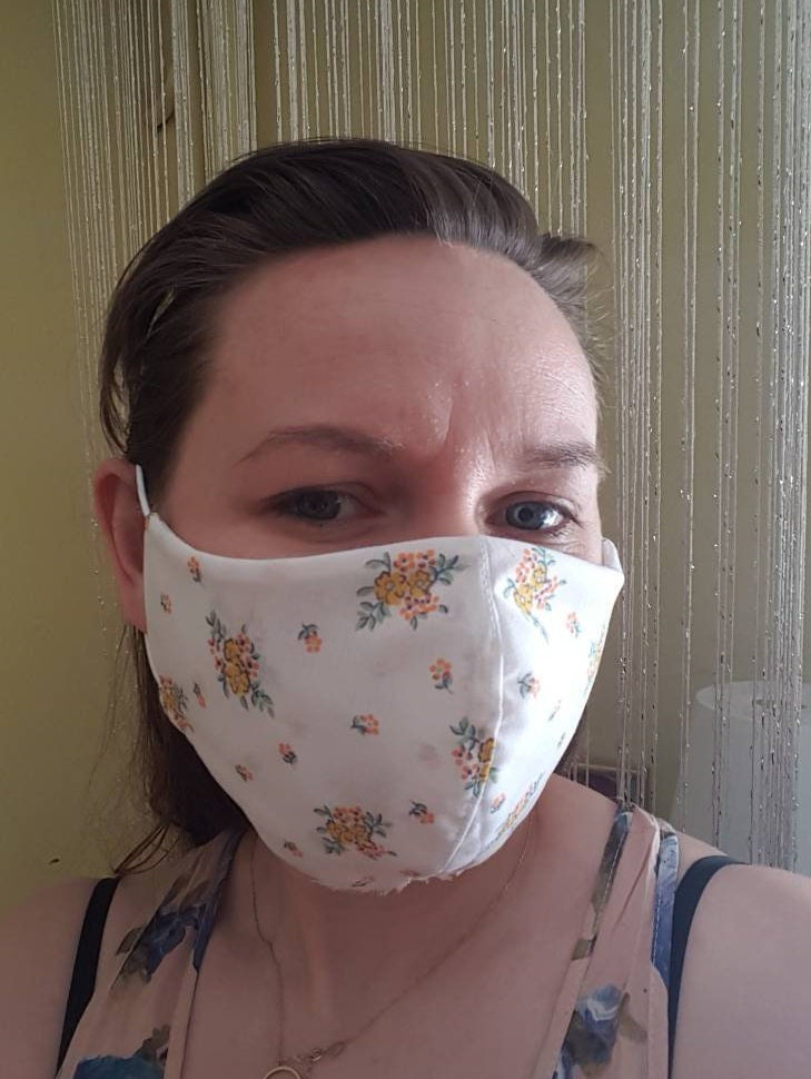 Face Mask Pattern PDF File Sizes S M L Covid 2020 3d Face Mask Pattern ...