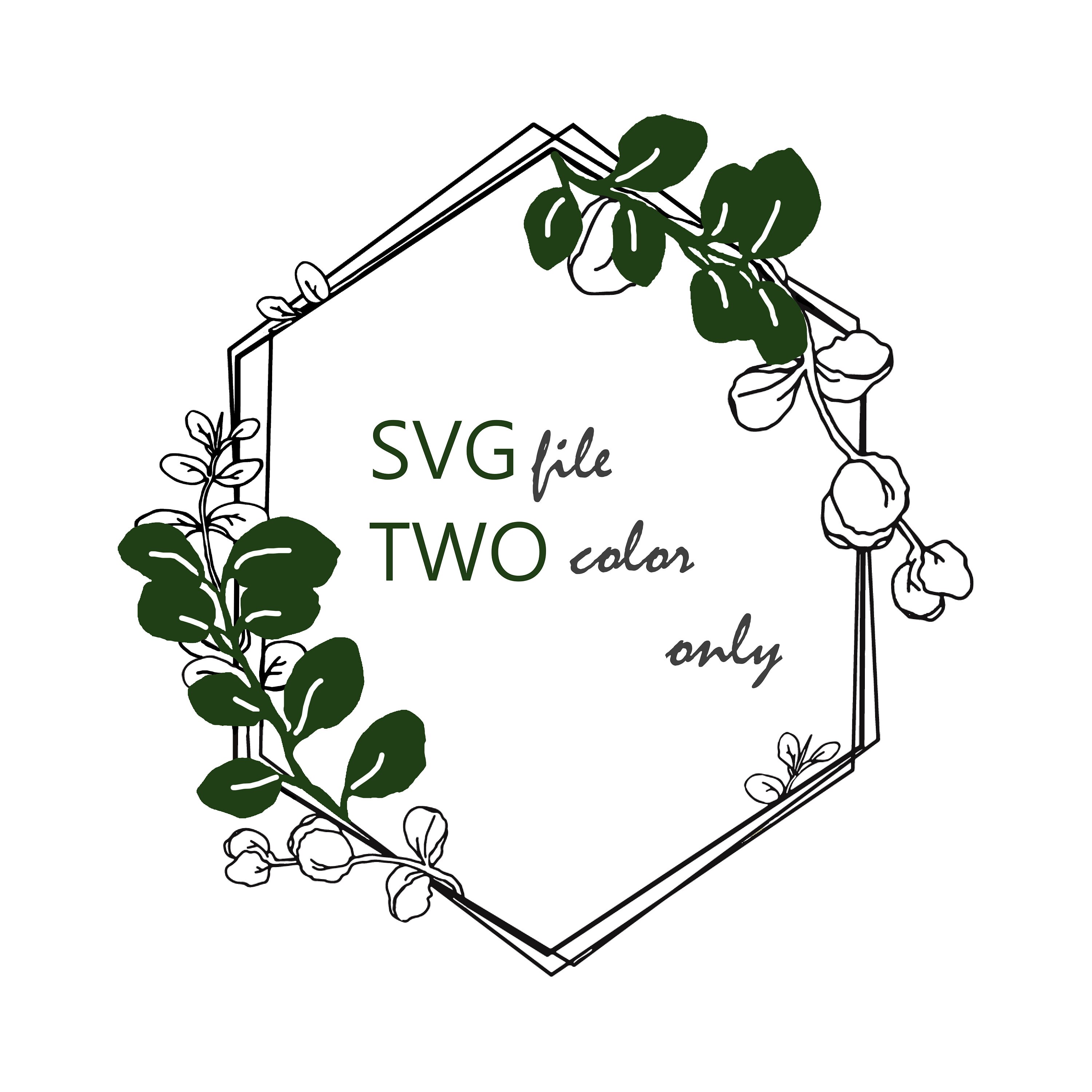 Watercolor Eucalyptus Frame Svg Floral Watercolor Frame Png 300 Dpi ...