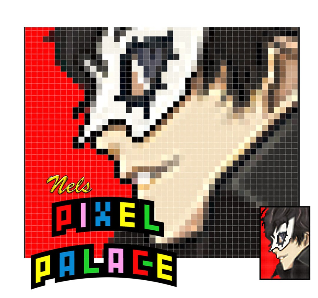 Persona 5 - Ren/joker Perler/fuse Bead Template - Etsy