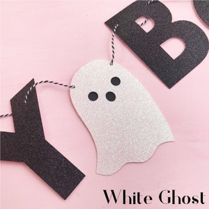 Hey Boo Banner, Halloween Glitter Garland, Halloween Banner, Halloween ...