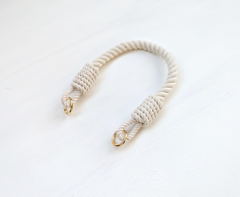 Cotton Rope Bag Handle With Metal Carabiners - Etsy