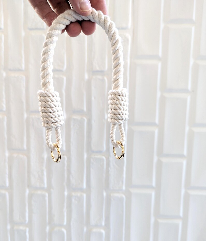 Cotton Rope Bag Handle With Metal Carabiners - Etsy