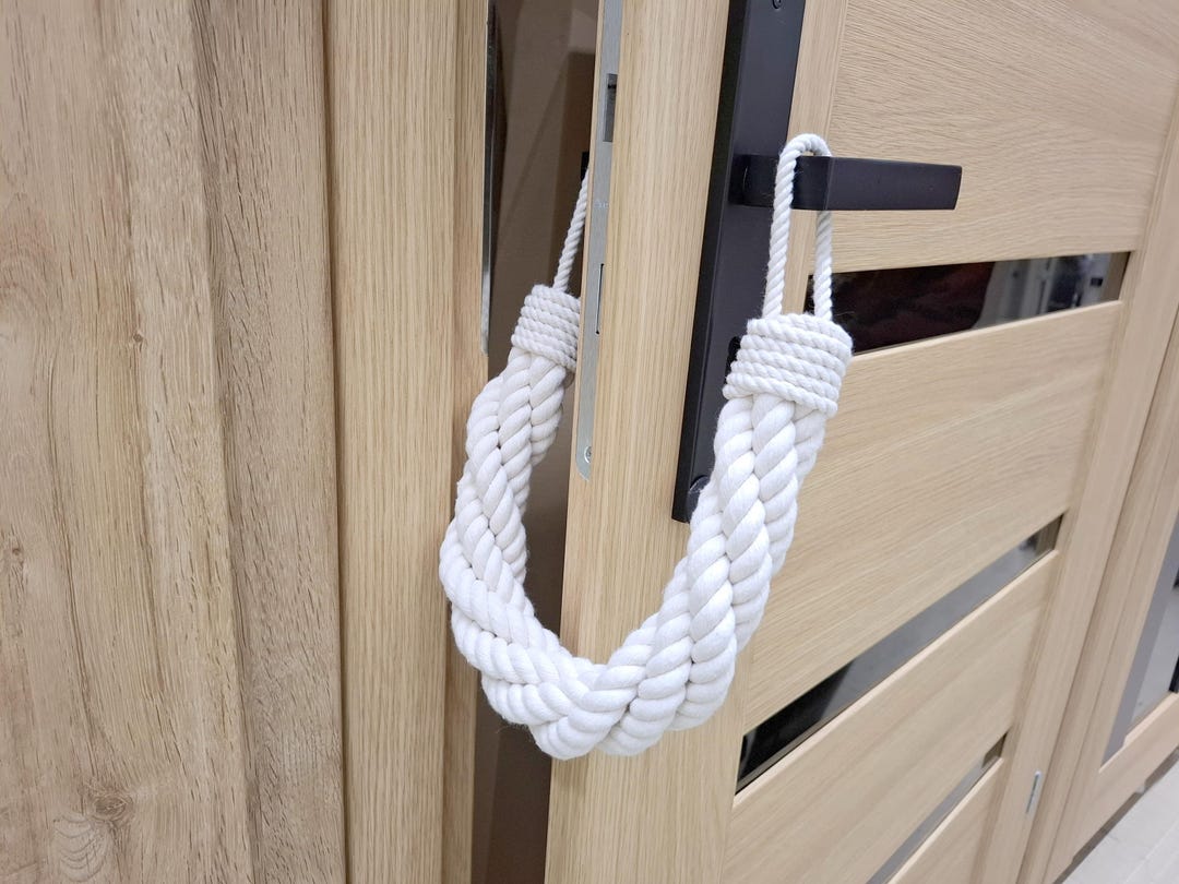 Door Stop. White Cotton Rope Door Stopper – Eco-friendly and Stylish ...