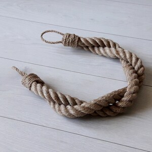 Chunky Twisted Rustic Tie. Jute Rope. Curtain Tieback. Nautical Decor ...