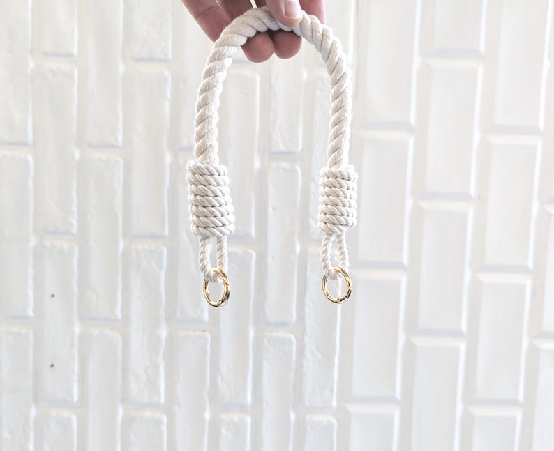 Cotton Rope Bag Handle With Metal Carabiners - Etsy