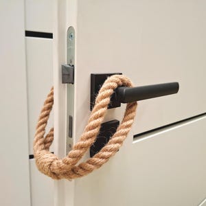 Door Stopper. Door Limiter. Protection for Dogs, Protection for Cats. Jute Rope – A Stylish ...