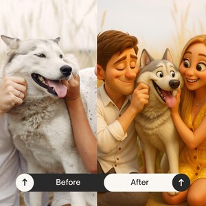 Pixar Style Custom Portrait From Photo | Cartoon Avatar Illustration ...