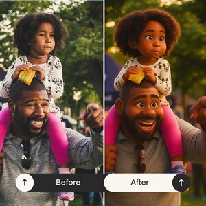 Pixar Style Custom Portrait From Photo | Cartoon Avatar Illustration ...
