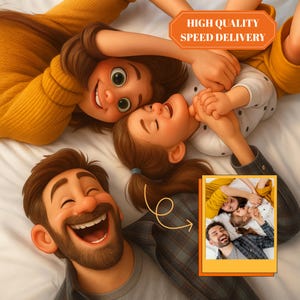 Pixar Style Custom Portrait From Photo | Cartoon Avatar Illustration ...