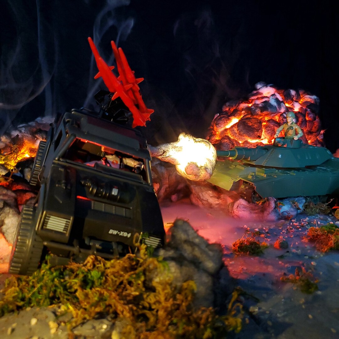 GI Joe Duke in Mobat Vs Cobra Stinger Diorama Digital Download - Etsy