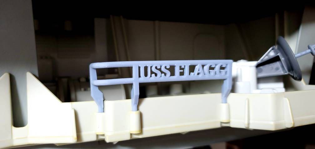 Vintage GI Joe USS FLAGG 3D Printed Custom Fan Tail Rail - Etsy