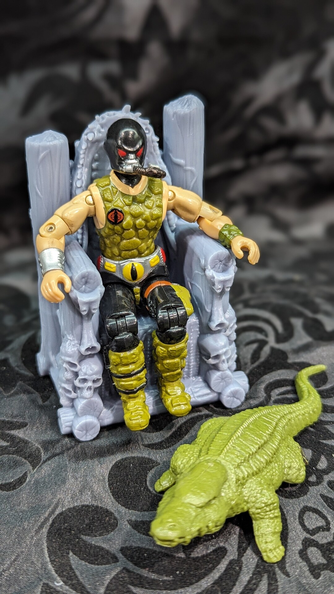 GI Joe Croc Master Custom 3d Printed Throne - Etsy