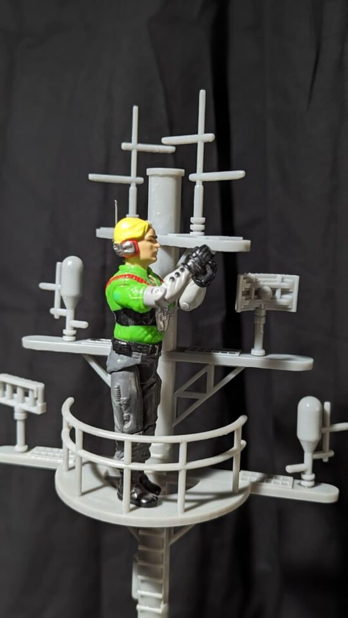GI Joe USS Flagg Mast, Custom 3D Printed, New & Improved - Etsy