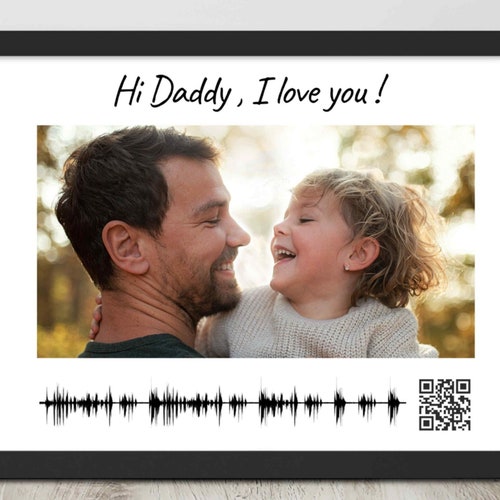 Soundwave Art QR Code Voice Recording Personalized Gifts - Etsy