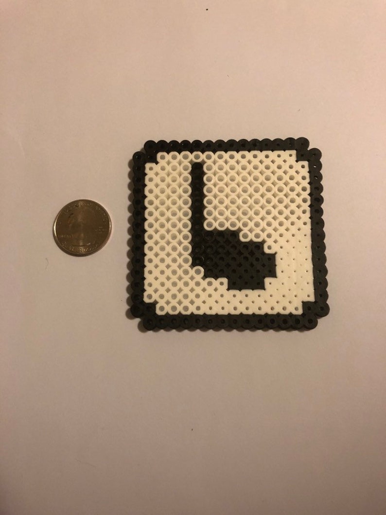 Nintendo Perler Bead 8-bit Pixel Art of a Music Note Block From Super ...
