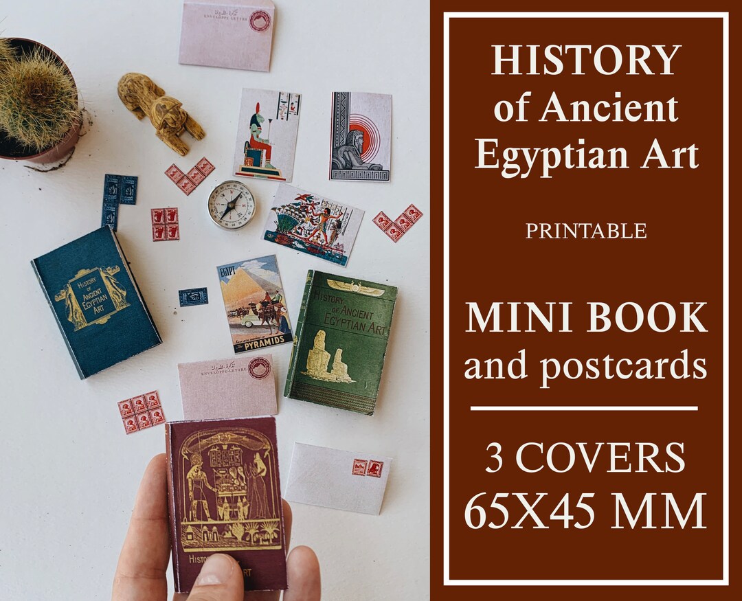 History of Ancient Egyptian Art Mini Book, BJD Doll Printable Digital ...