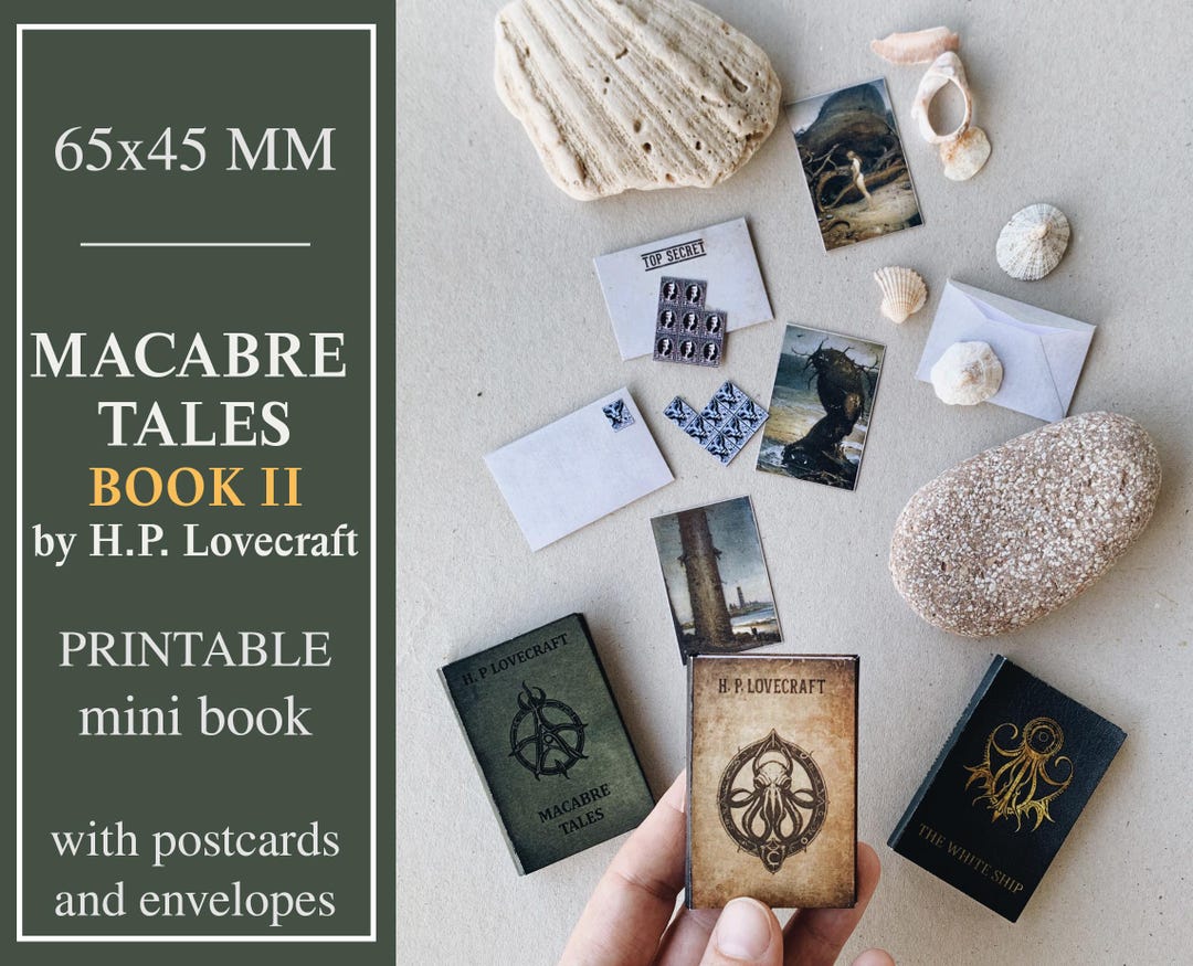 Mini BJD Doll Printable Book Macabre Tales by H.P. Lovecraft, BOOK II ...