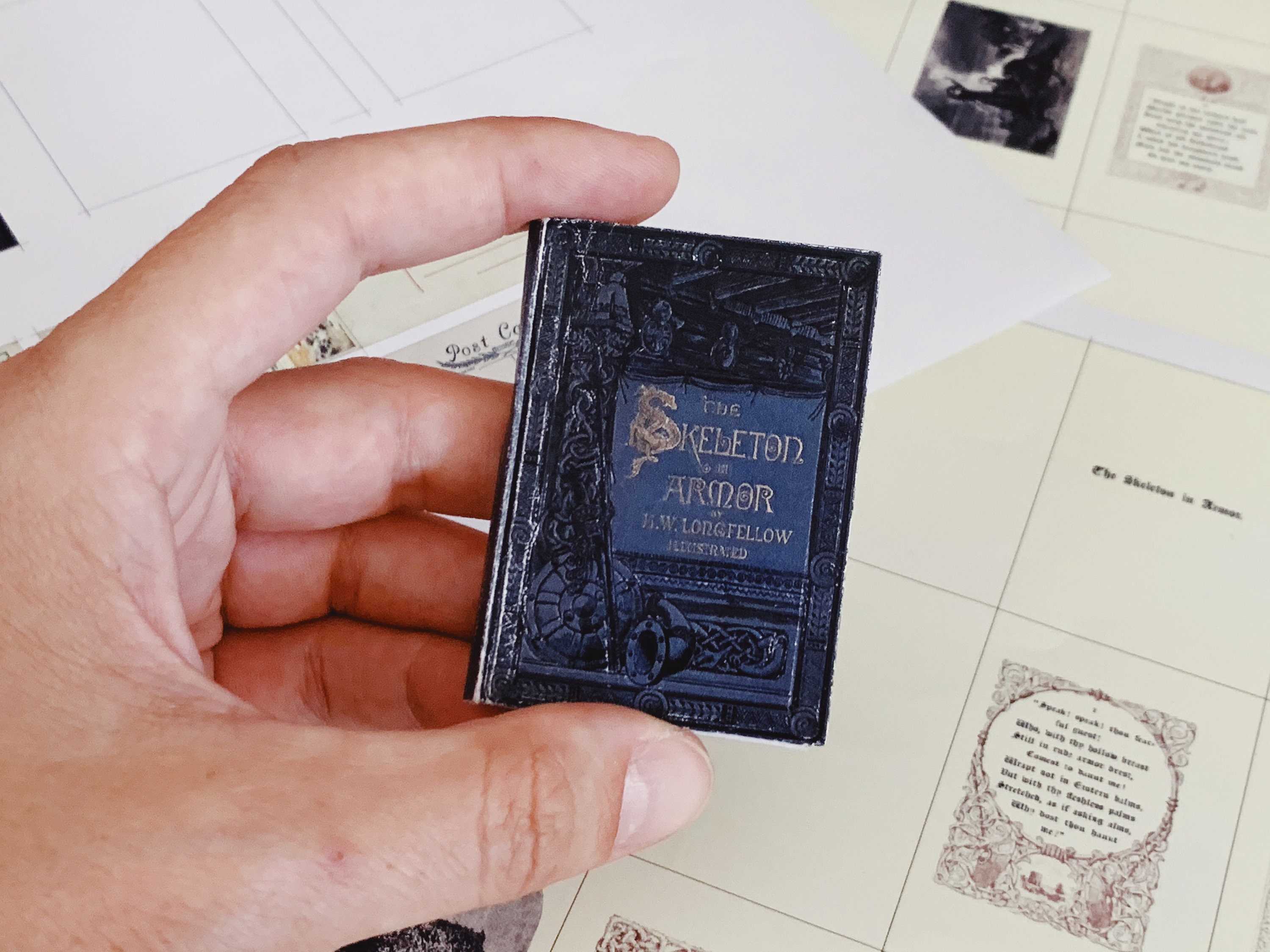 The Skeleton in Armor Mini BJD Doll Book Printable Download, Halloween ...